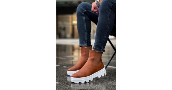 Mens Boots - Tan - 113