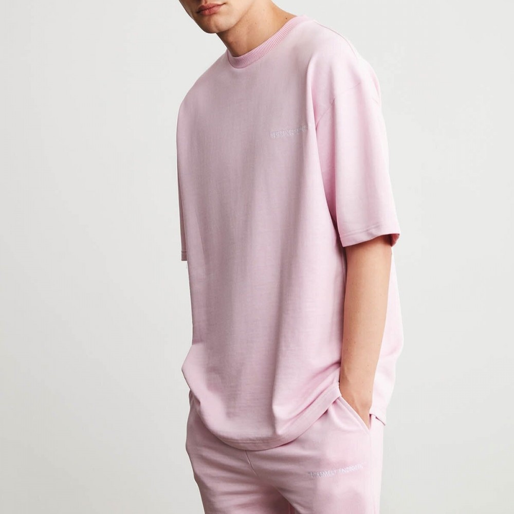 Mens Short Track Suit - Comfort Fit - Pink