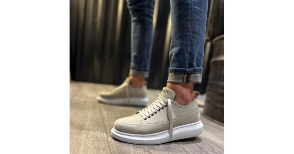 Mens Sneakers - Stone - 814