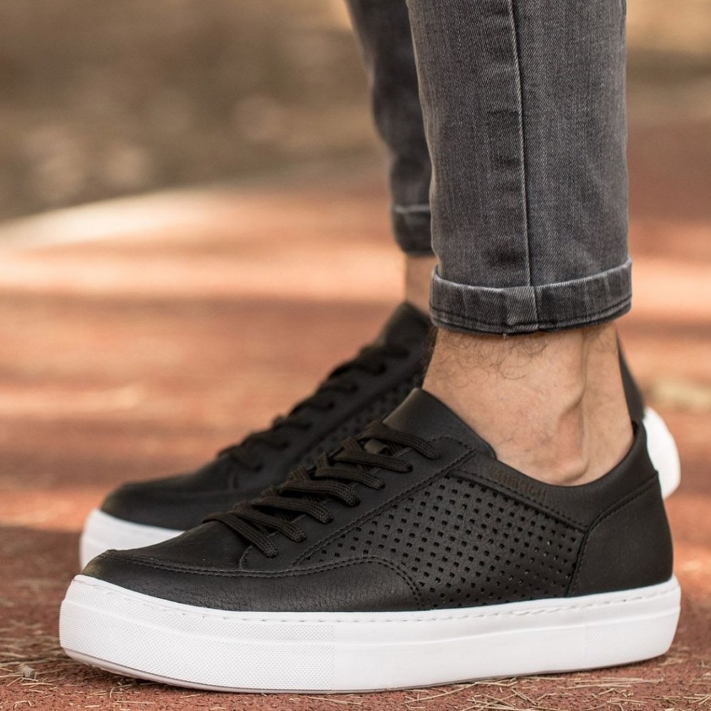 Baskets Pour Homme - Noir Blanc - Lix