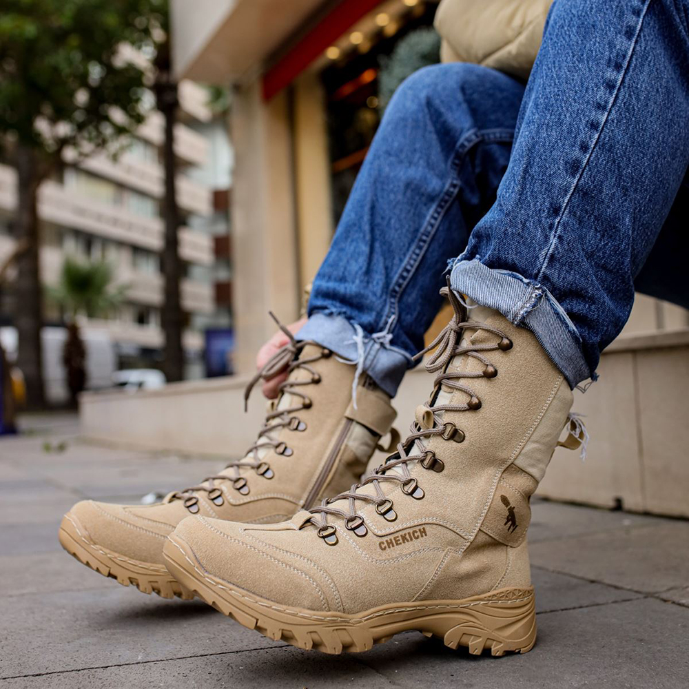 Mens Boots - Sand - 051