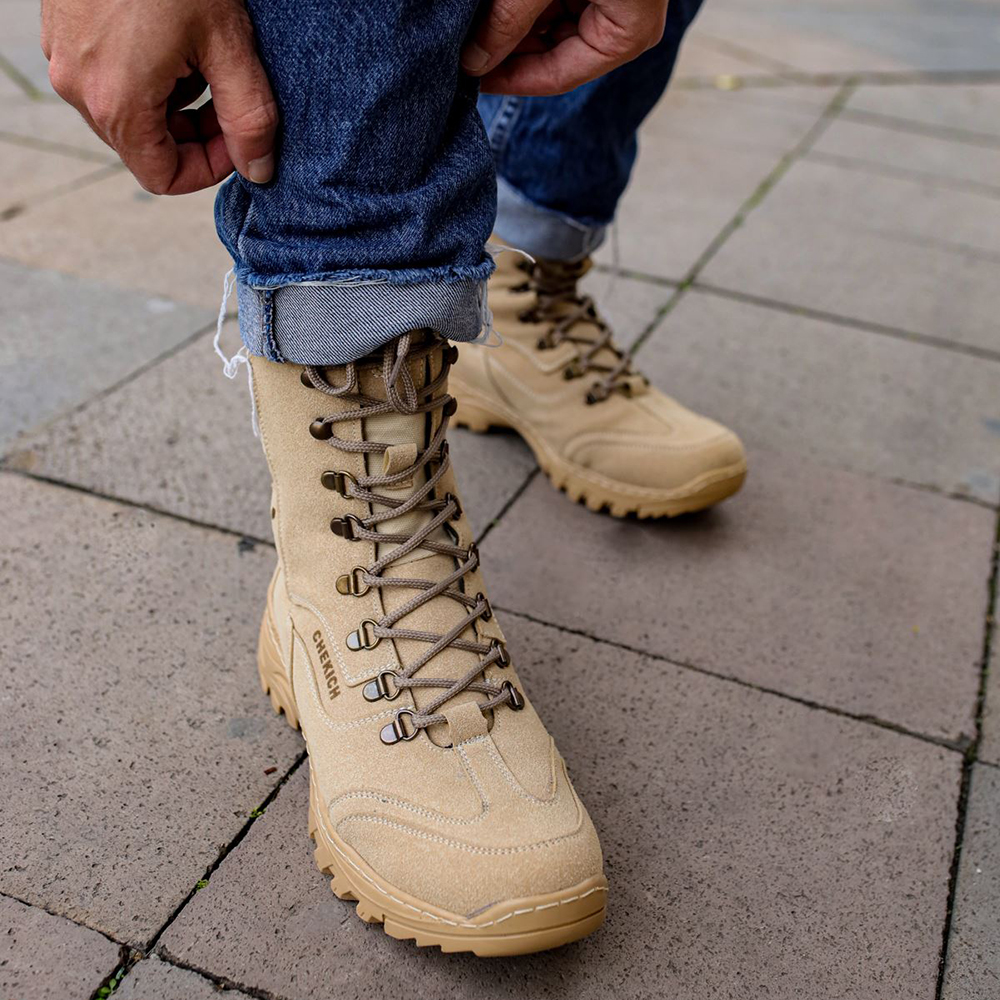 Mens Boots - Sand - 051
