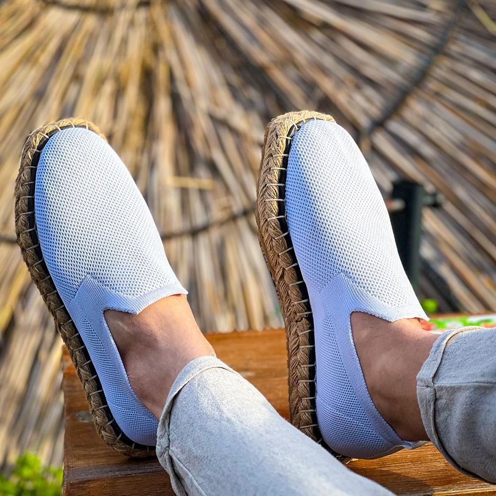 Mens Espadrilles - White - 305