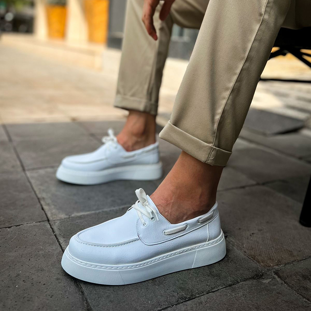 Mens Classic Shoes - White - 419