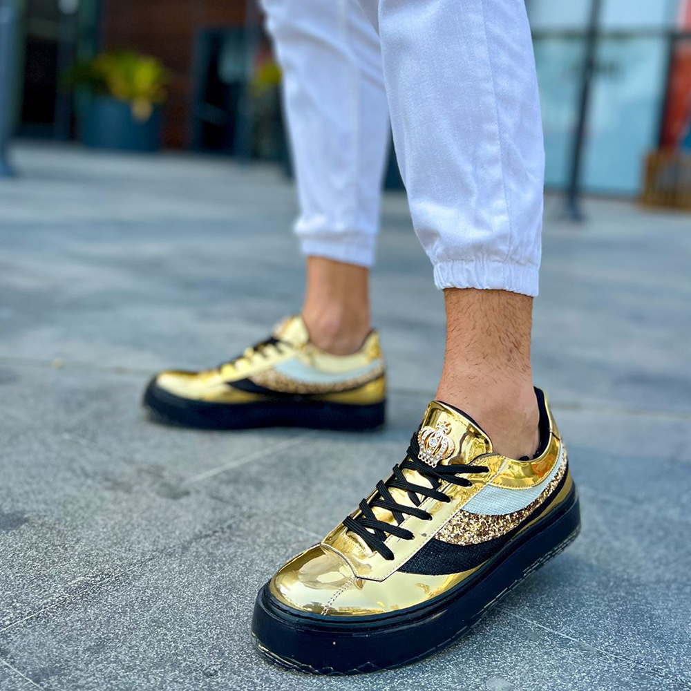 Mens Sneakers - Gold - 975