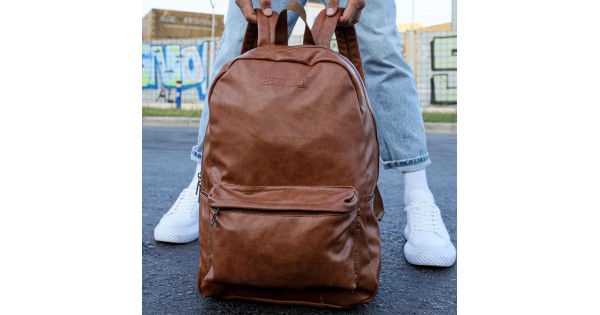 Mens Backpack - Tan - 006