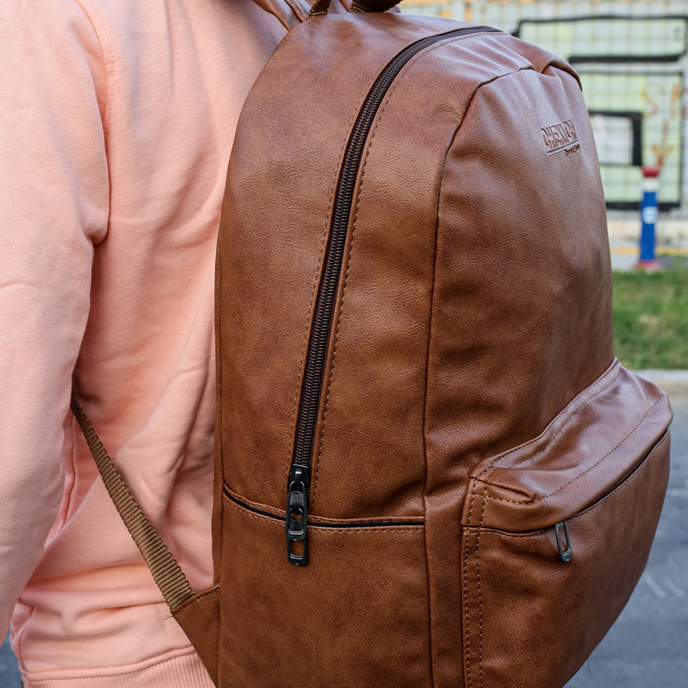 Mens Backpack - Tan - 006