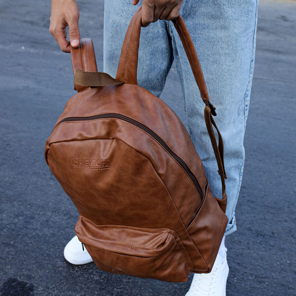 Mens Backpack - Tan - 006