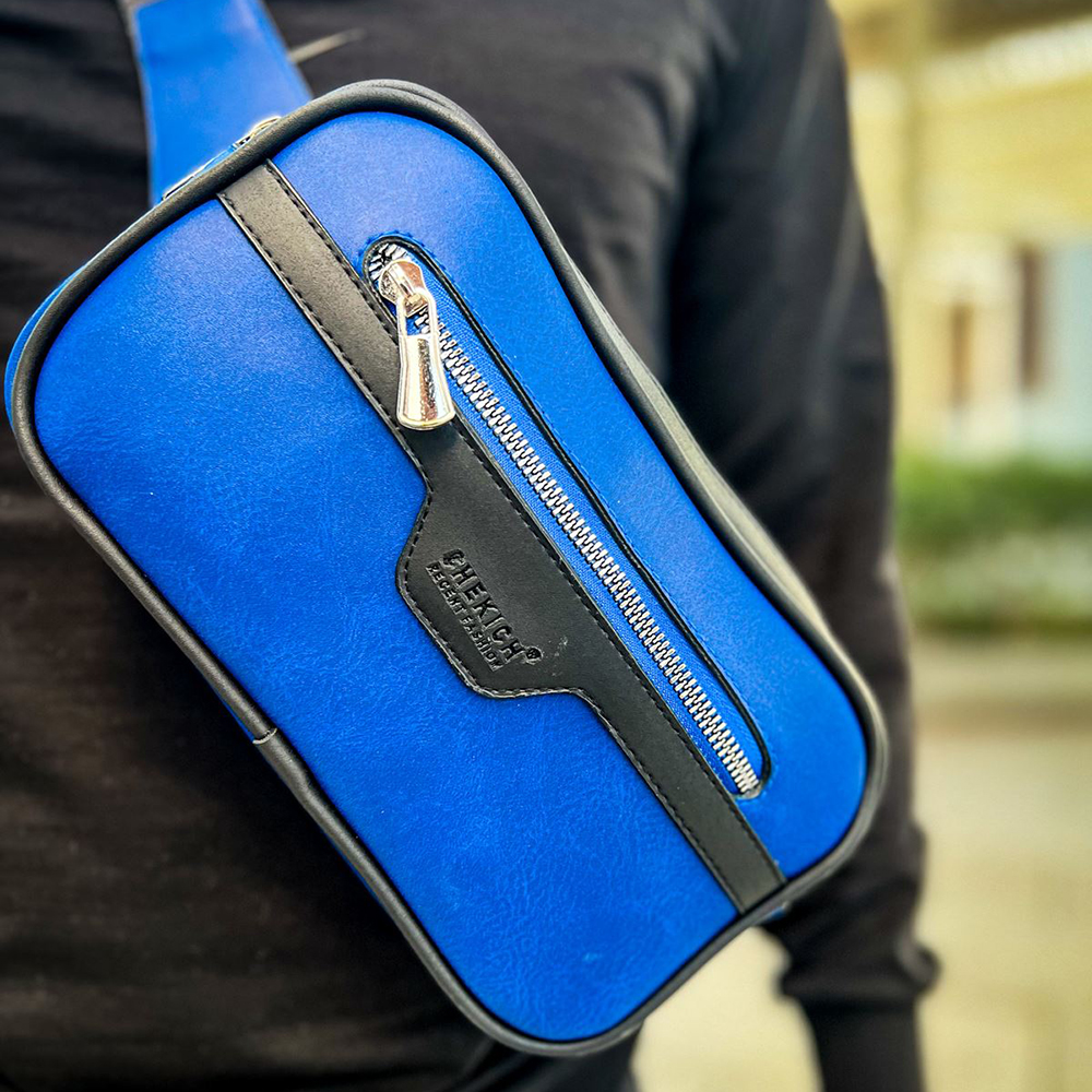 Mens Tablet Bag - Black Blue - 101